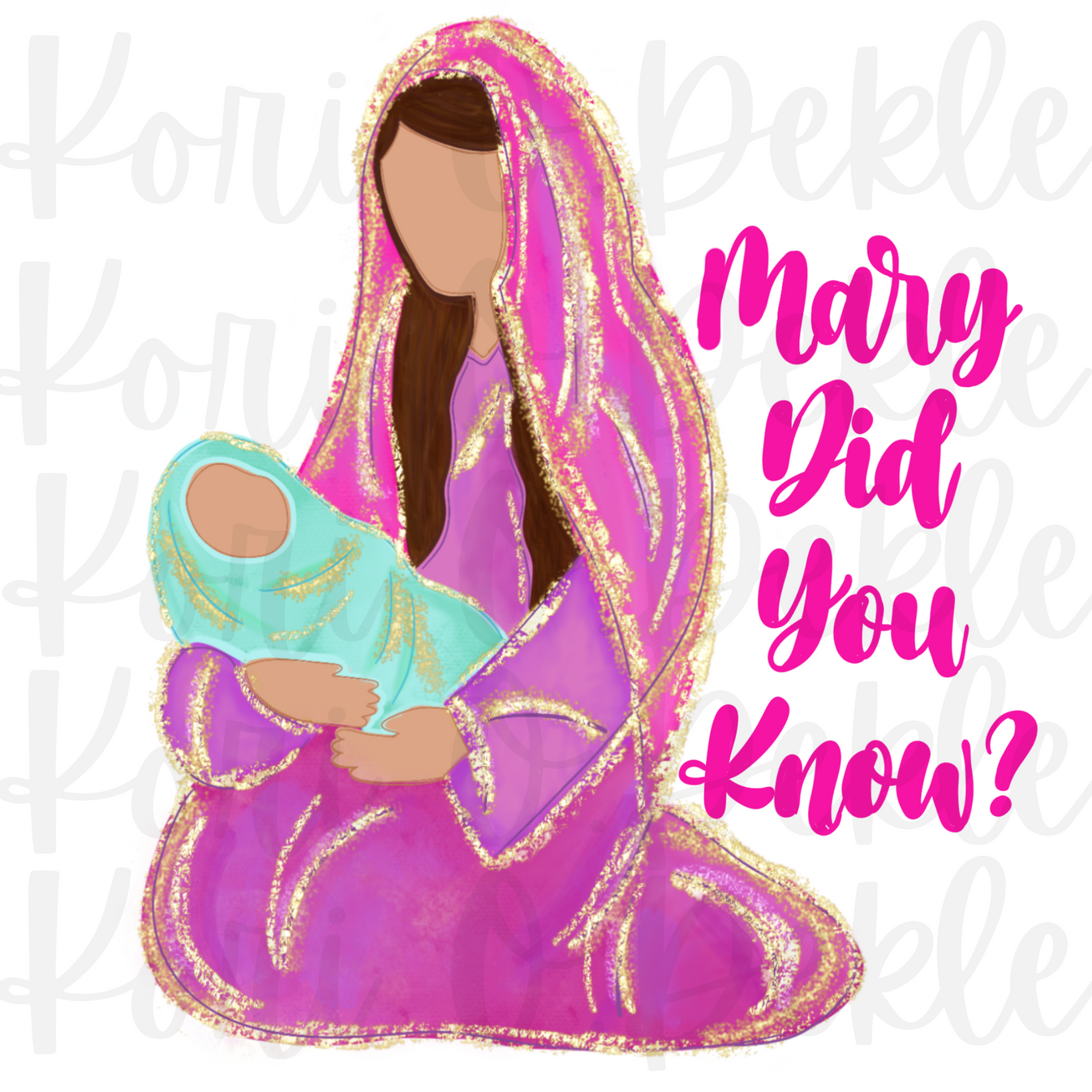 Mary did you know PNG digital download – Three Magnolias Embroidery and ...